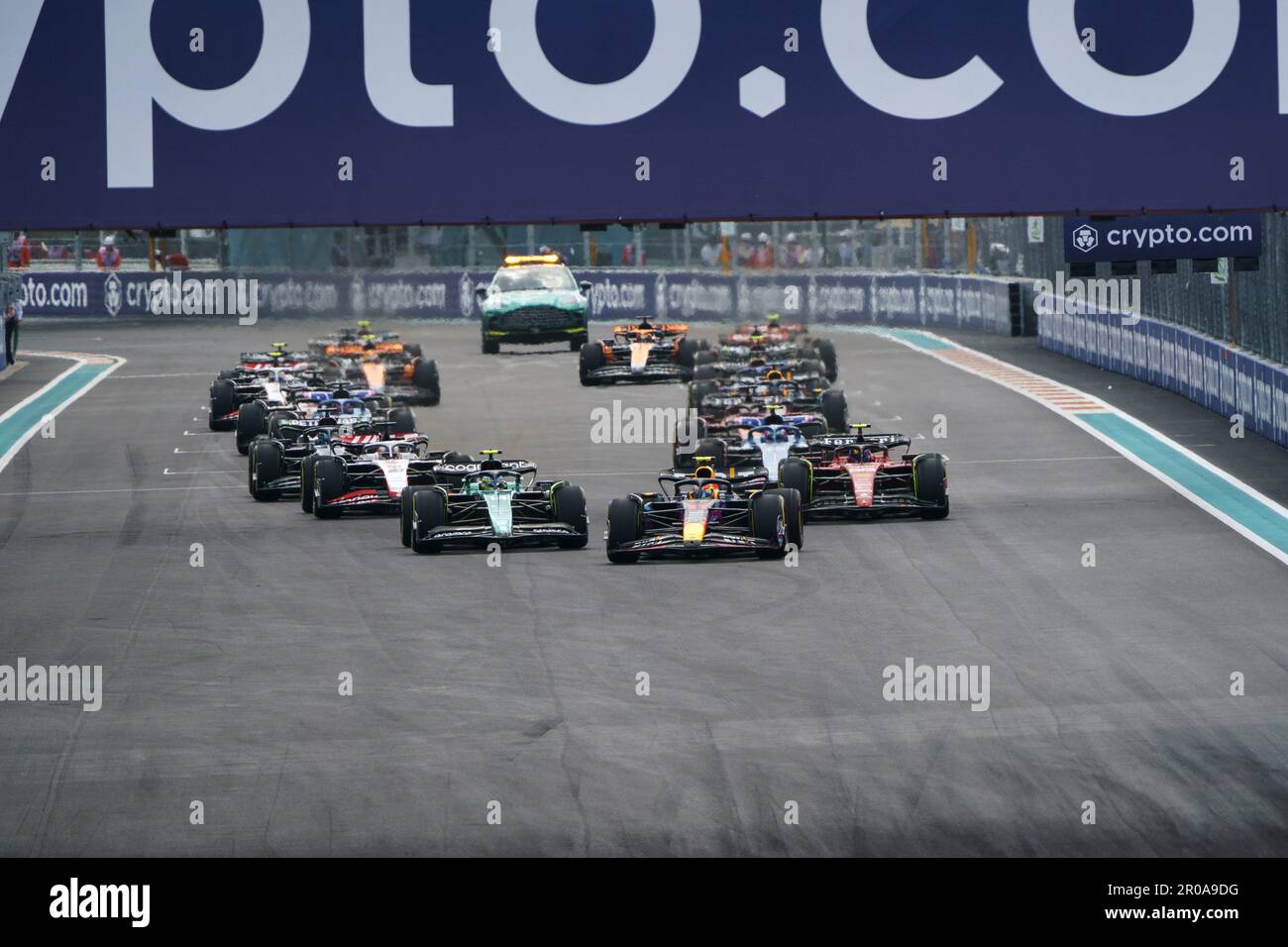 Miami Gardens, USA. 07th May, 2023. Mexican Formula One driver Sergio ...