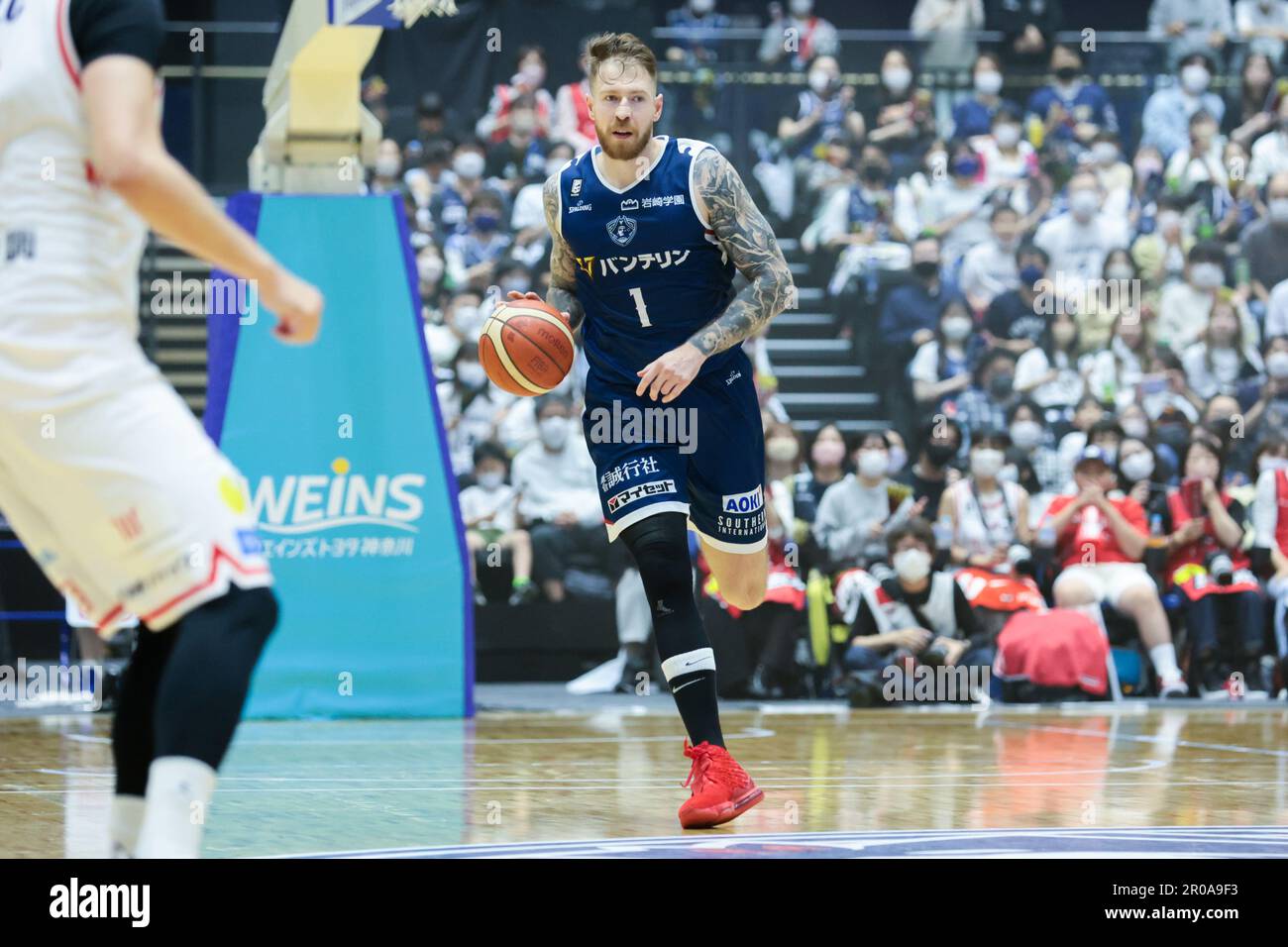 Kanagawa, Japan. 7th May, 2023. Patrik Auda (B-Corsairs) Basketball ...