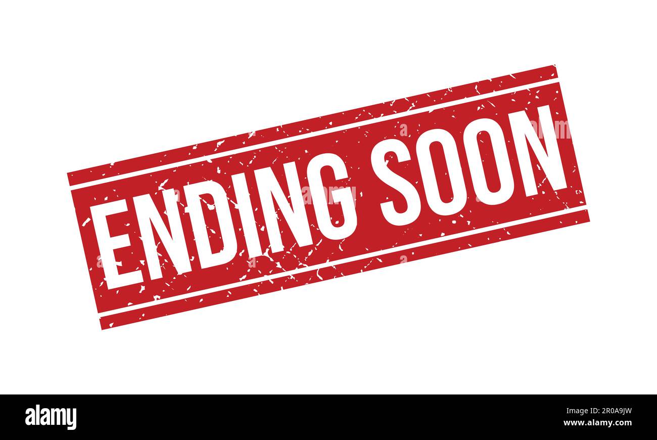 Ending soon stamp Stock Vector Images - Alamy