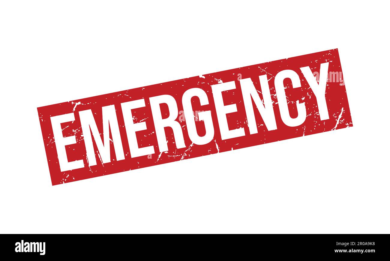 Emergency Rubber Stamp. Emergency Grunge Stamp Seal Vector Illustration Stock Vector Image & Art ...