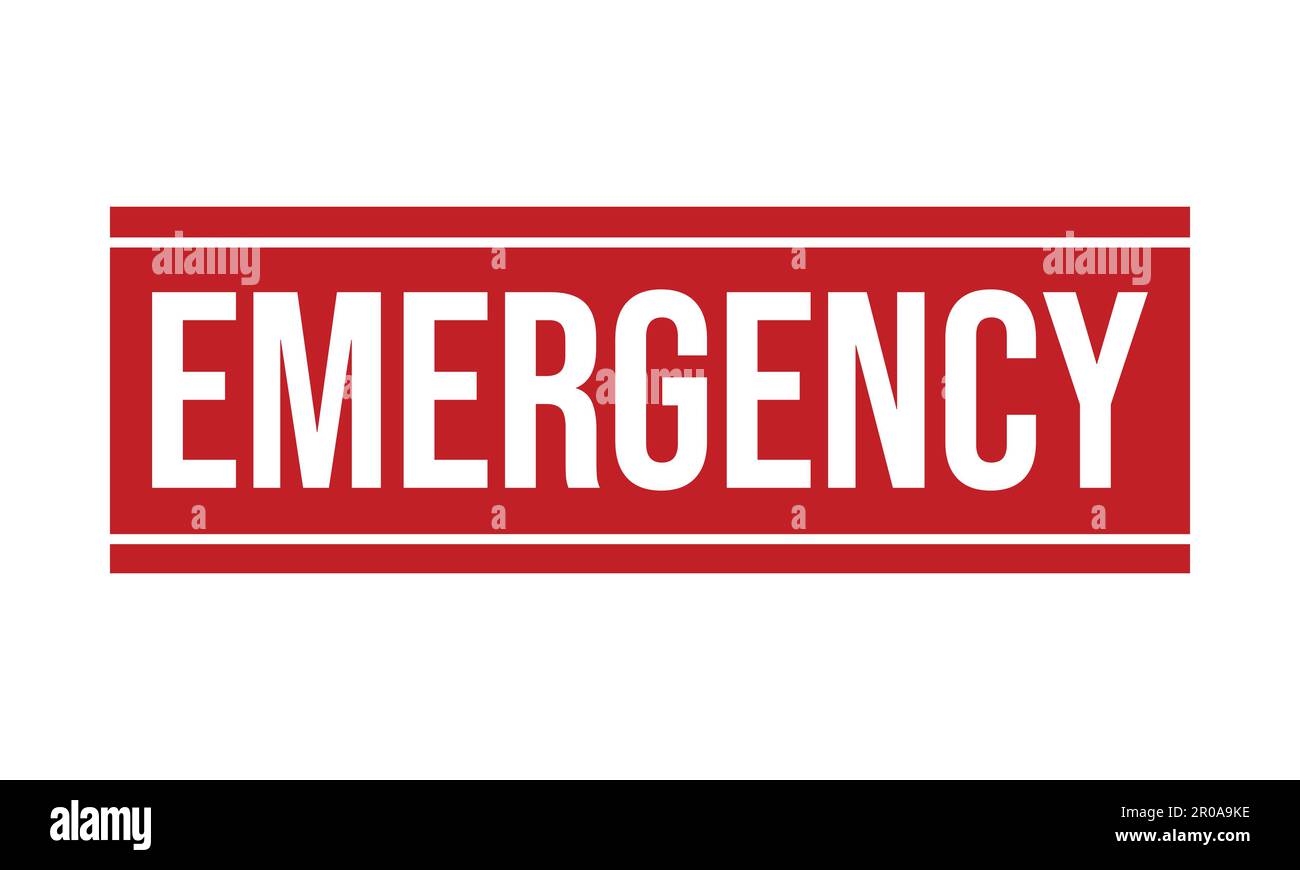 Emergency Rubber Stamp. Emergency Grunge Stamp Seal Vector Illustration ...