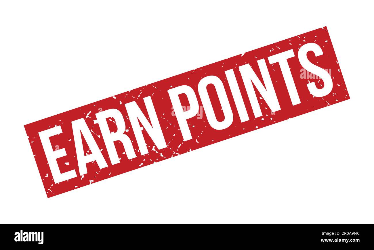Earn points stamp hi-res stock photography and images - Alamy