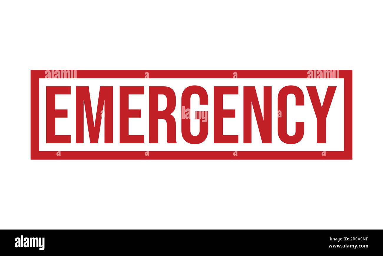 Emergency Rubber Stamp. Emergency Grunge Stamp Seal Vector Illustration ...