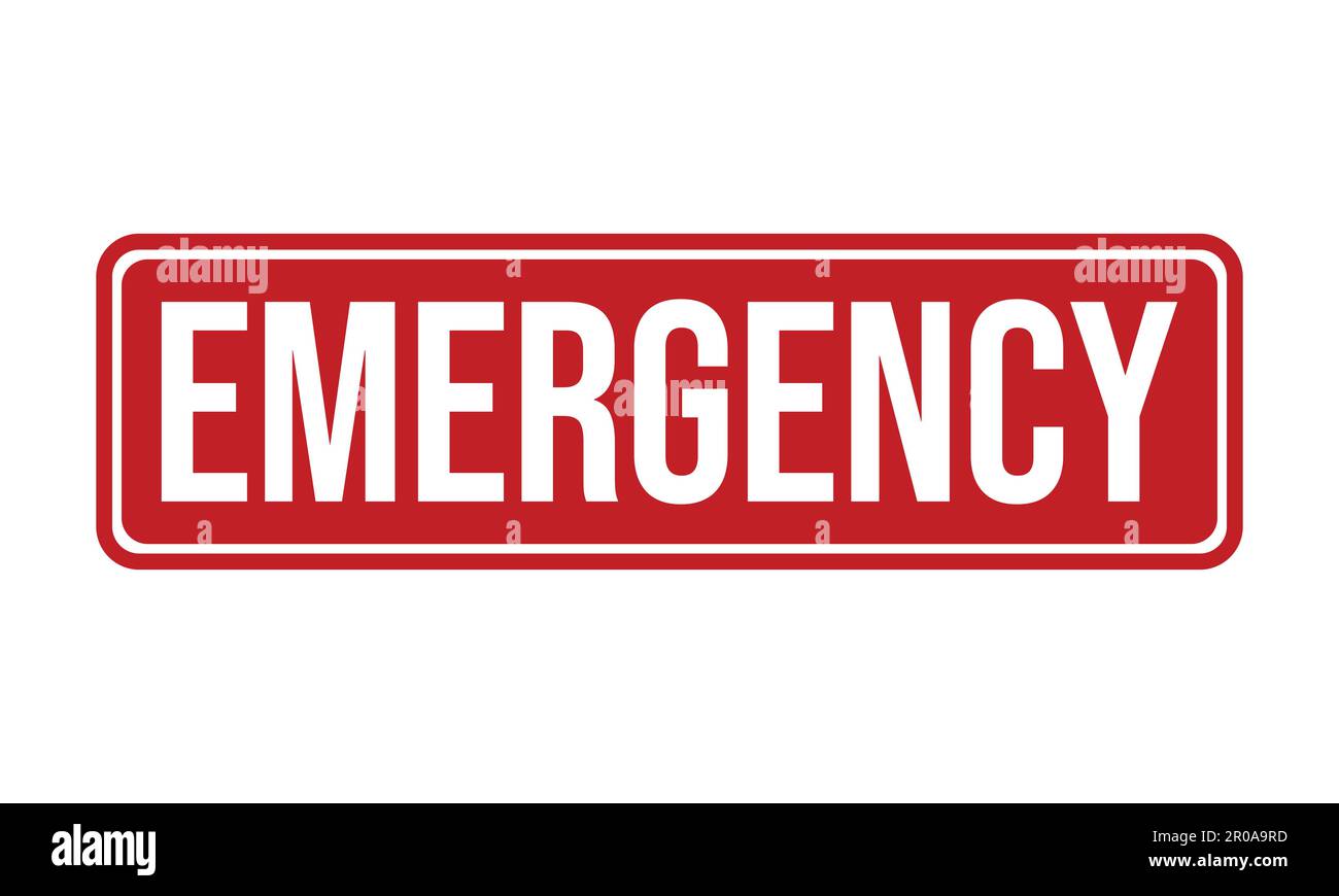 Emergency Rubber Stamp. Emergency Grunge Stamp Seal Vector Illustration ...