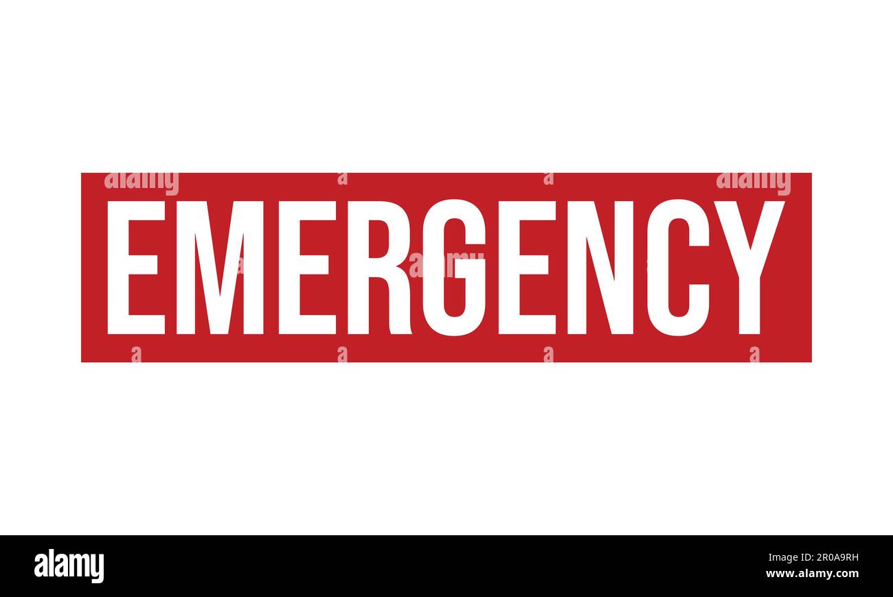 Emergency Rubber Stamp. Emergency Grunge Stamp Seal Vector Illustration ...