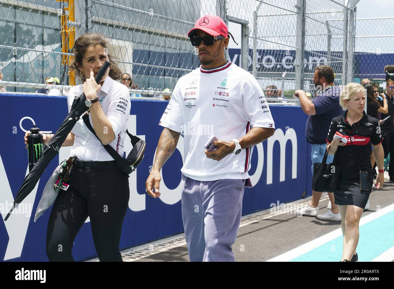 Miami Gardens, USA. 07th May, 2023. British Formula One driver Lewis ...