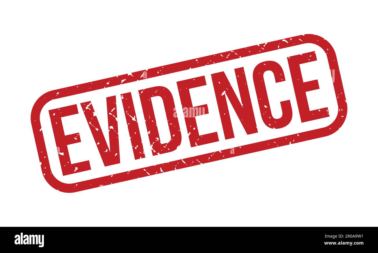 Evidence Rubber Grunge Stamp Seal Vector Illustration Stock Vector ...