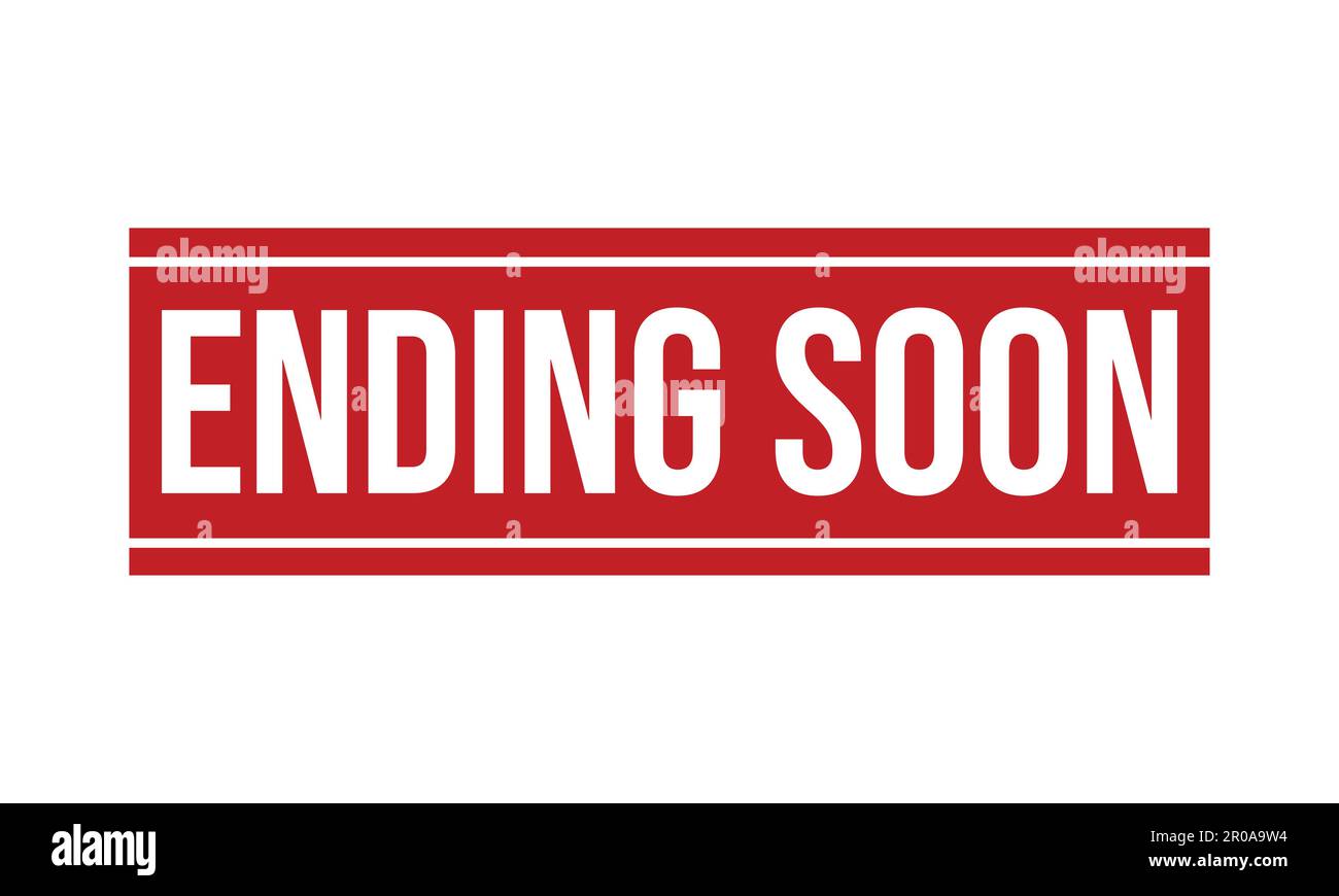 Ending Soon Rubber Stamp. Ending Soon Grunge Stamp Seal Vector ...