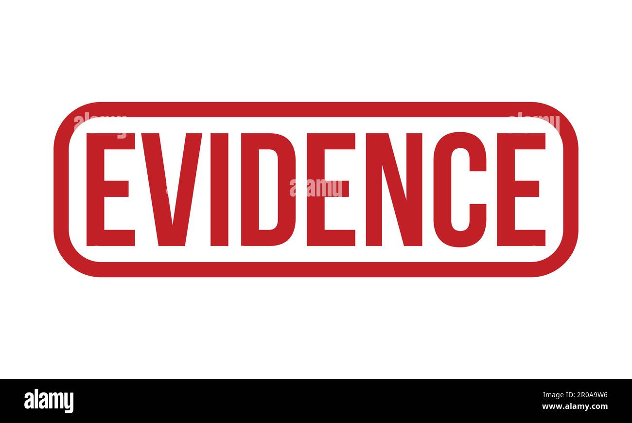 Evidence Rubber Grunge Stamp Seal Vector Illustration Stock Vector ...