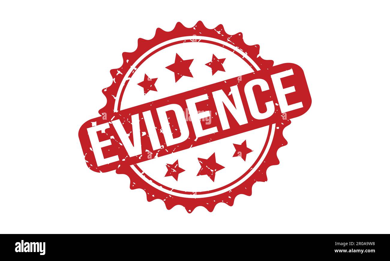 Evidence Rubber Grunge Stamp Seal Vector Illustration Stock Vector ...