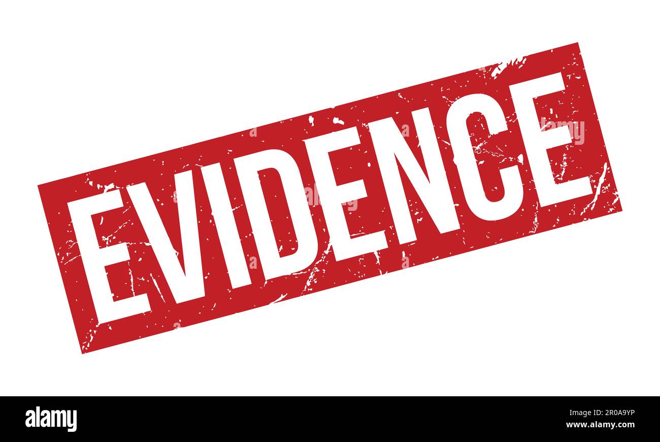 Evidence Rubber Grunge Stamp Seal Vector Illustration Stock Vector ...