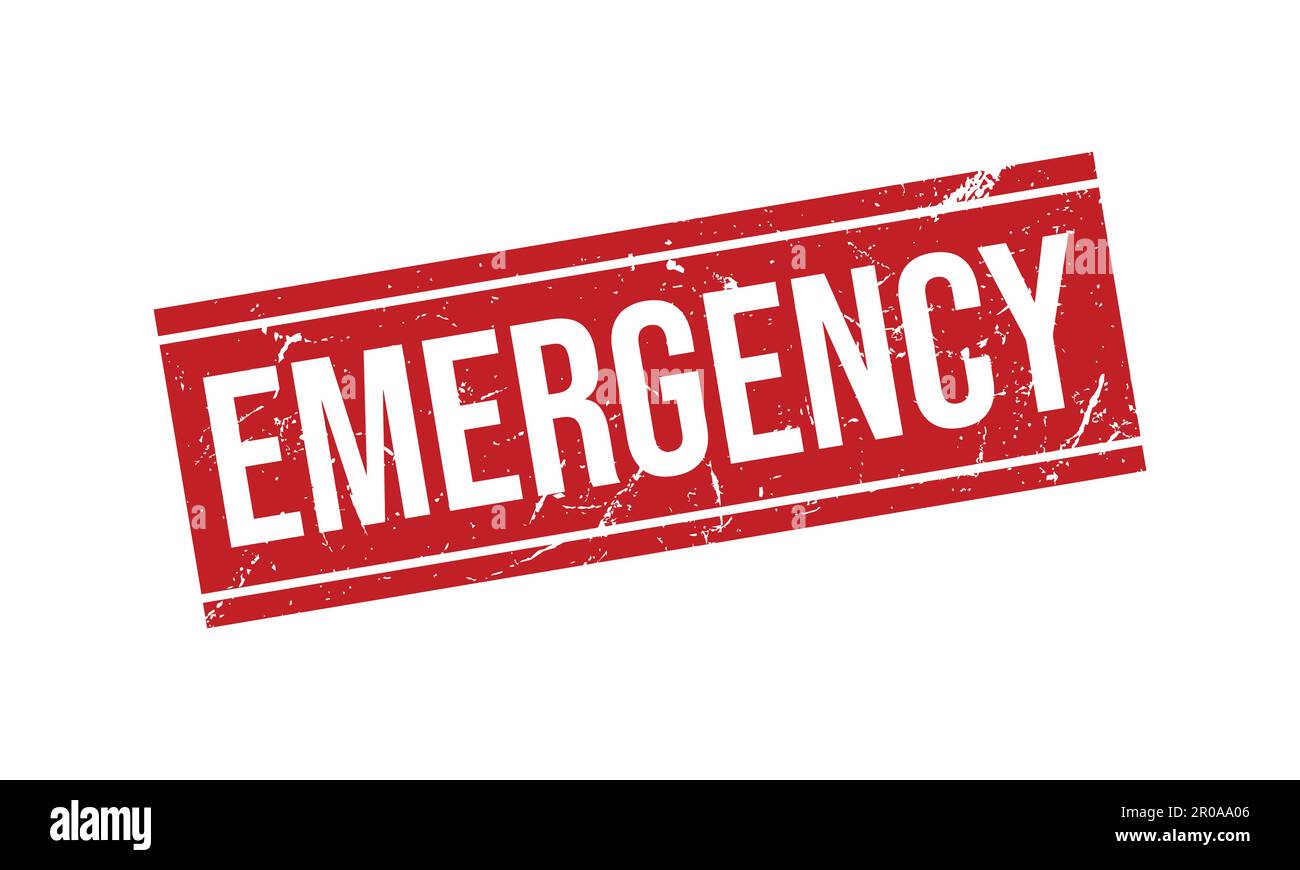 Emergency Rubber Stamp. Emergency Grunge Stamp Seal Vector Illustration Stock Vector Image & Art ...