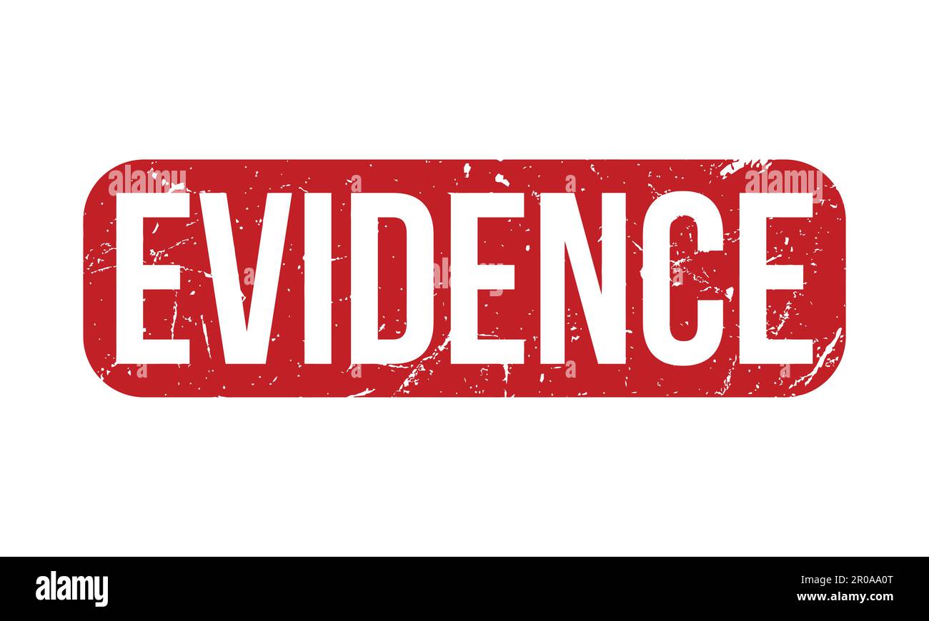 Evidence Rubber Grunge Stamp Seal Vector Illustration Stock Vector ...
