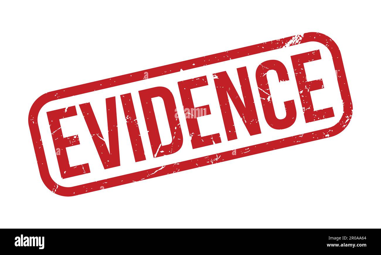 Evidence Rubber Grunge Stamp Seal Vector Illustration Stock Vector ...