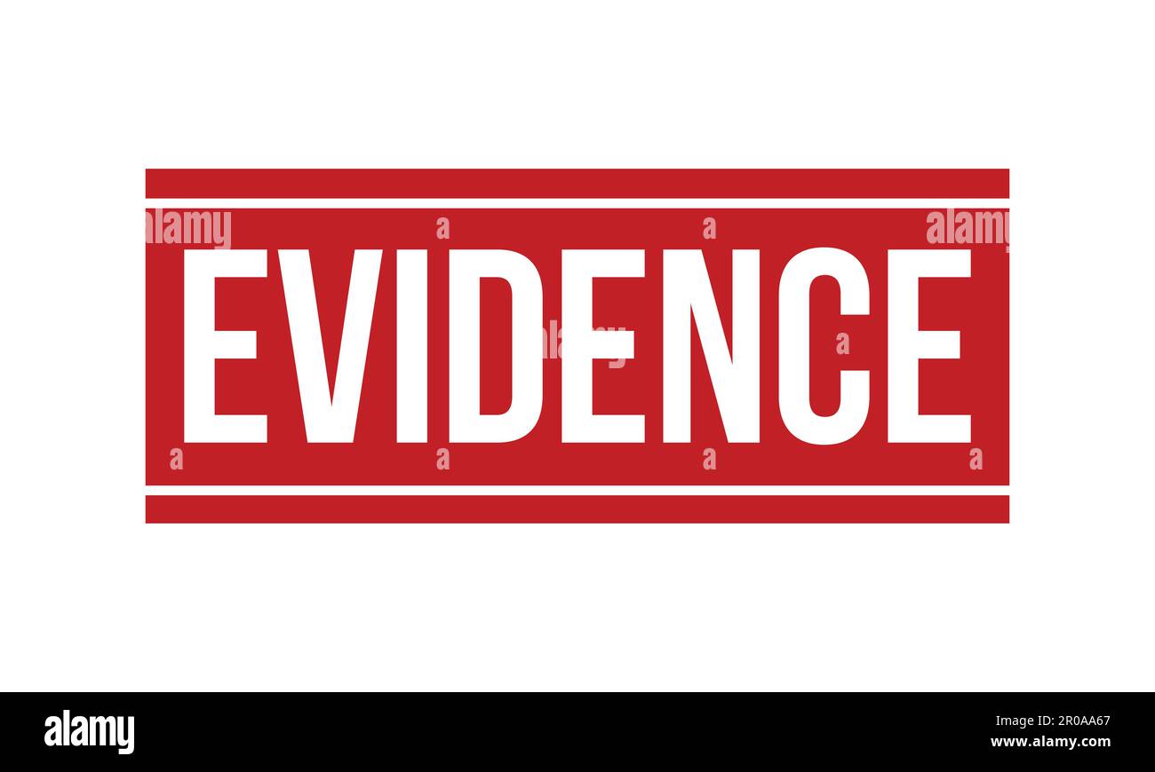 Evidence Rubber Grunge Stamp Seal Vector Illustration Stock Vector ...