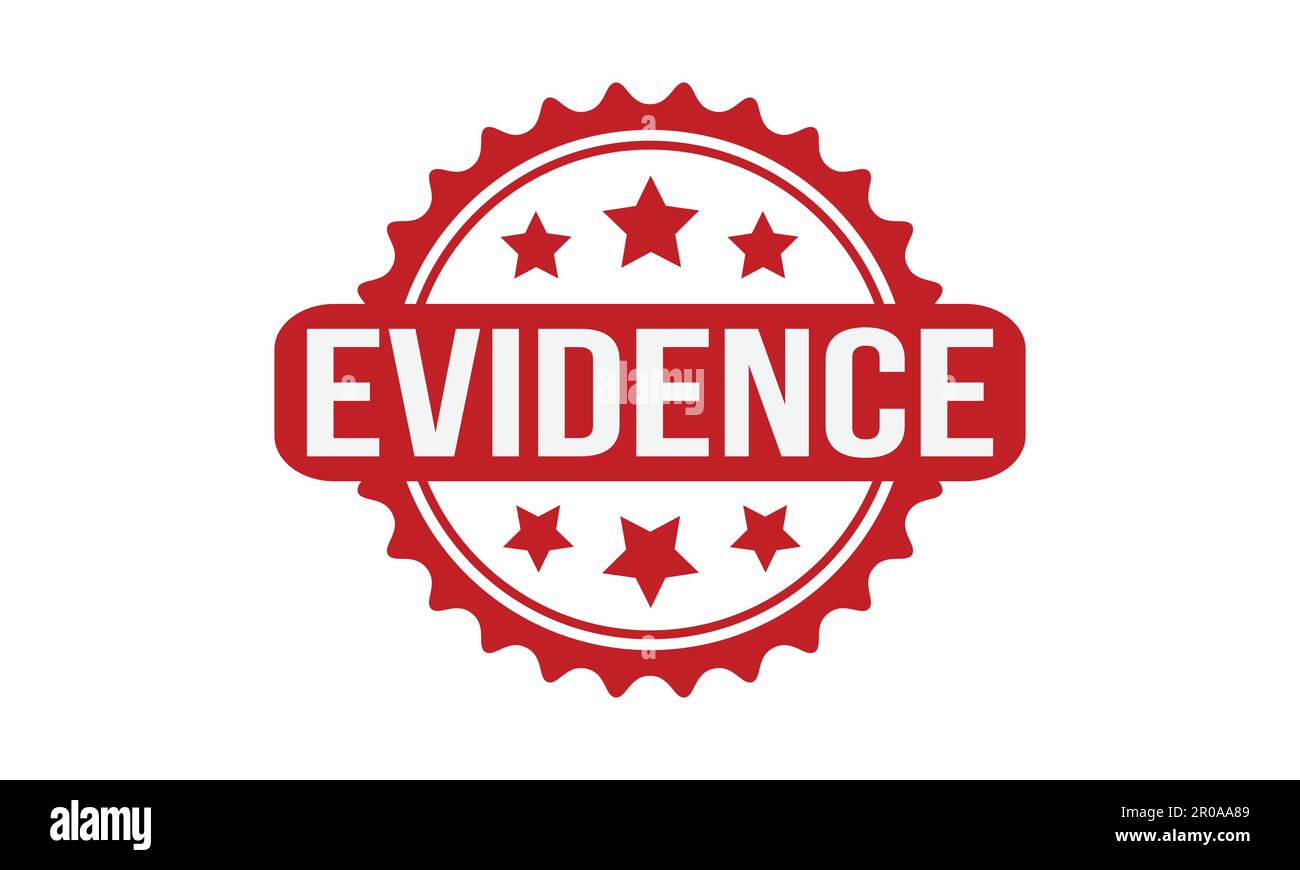 Evidence Rubber Grunge Stamp Seal Vector Illustration Stock Vector ...