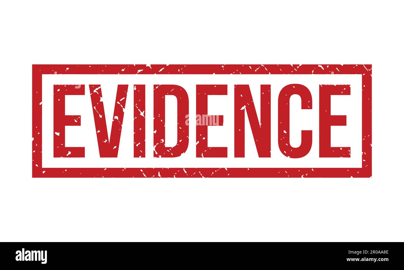 Evidence Rubber Grunge Stamp Seal Vector Illustration Stock Vector ...
