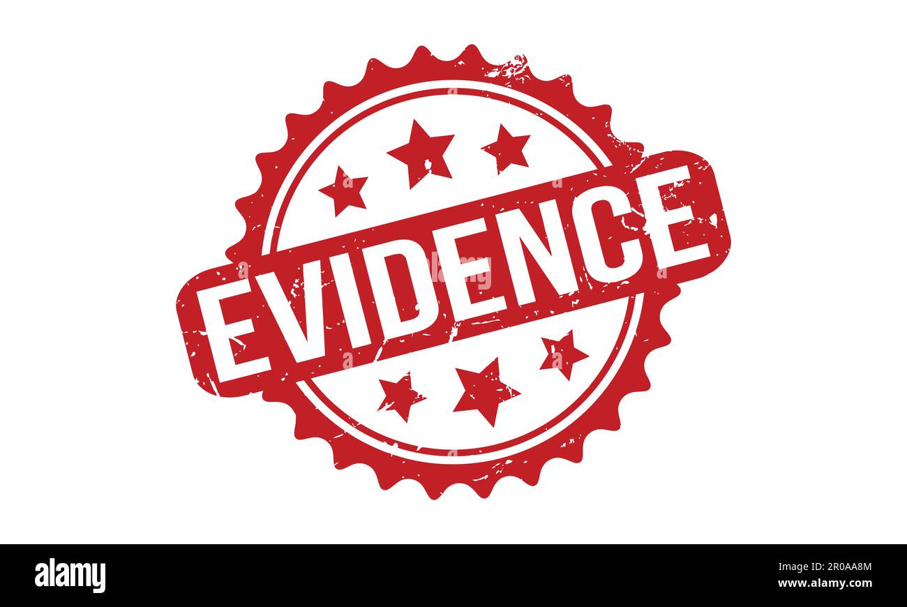 Evidence Rubber Grunge Stamp Seal Vector Illustration Stock Vector ...