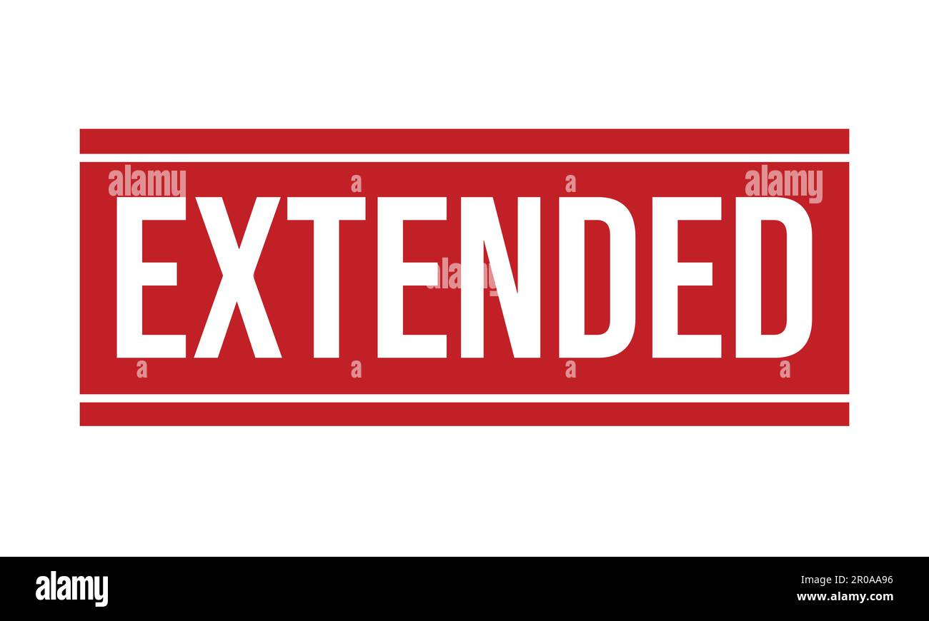 Extended Rubber Stamp. Extended Grunge Stamp Seal Vector Illustration ...