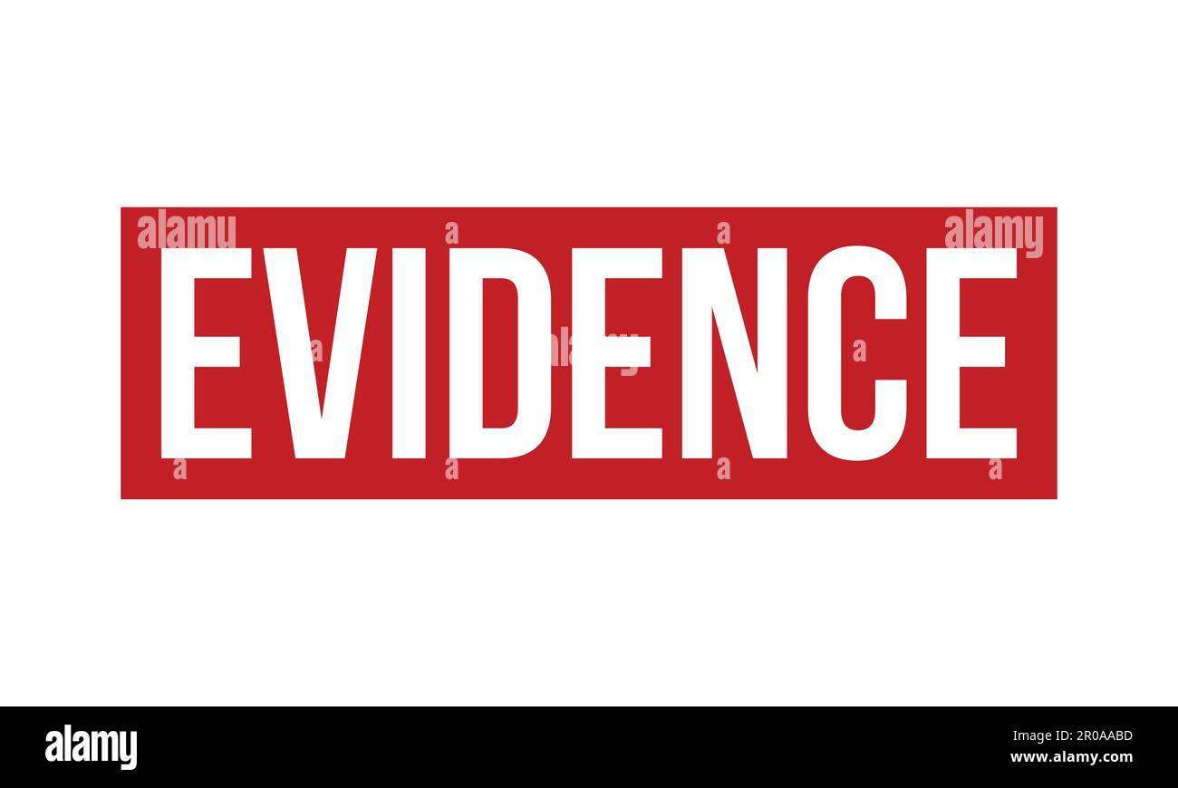 Evidence Rubber Grunge Stamp Seal Vector Illustration Stock Vector ...