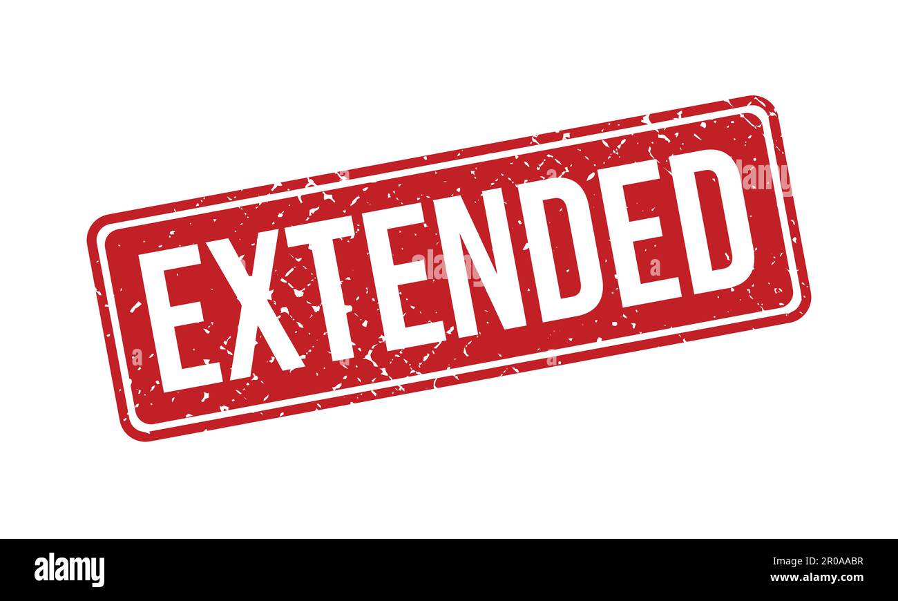 Extended Rubber Stamp. Extended Grunge Stamp Seal Vector Illustration ...