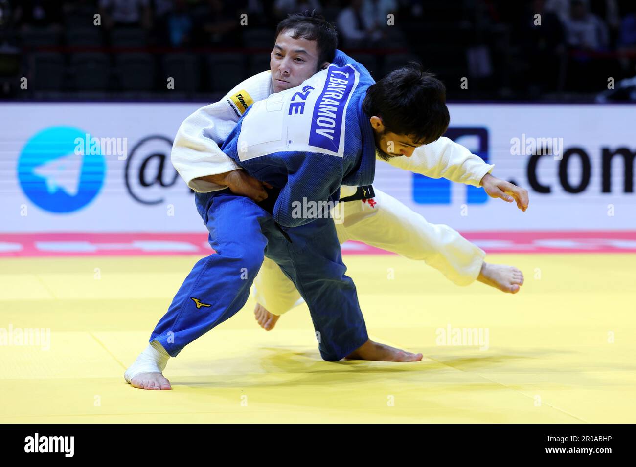 Ali Bin Hamad Al Attiyah Arena, Doha, Qatar. 7th May, 2023. (L-R) Naohisa Takato (JPN), Turan ...