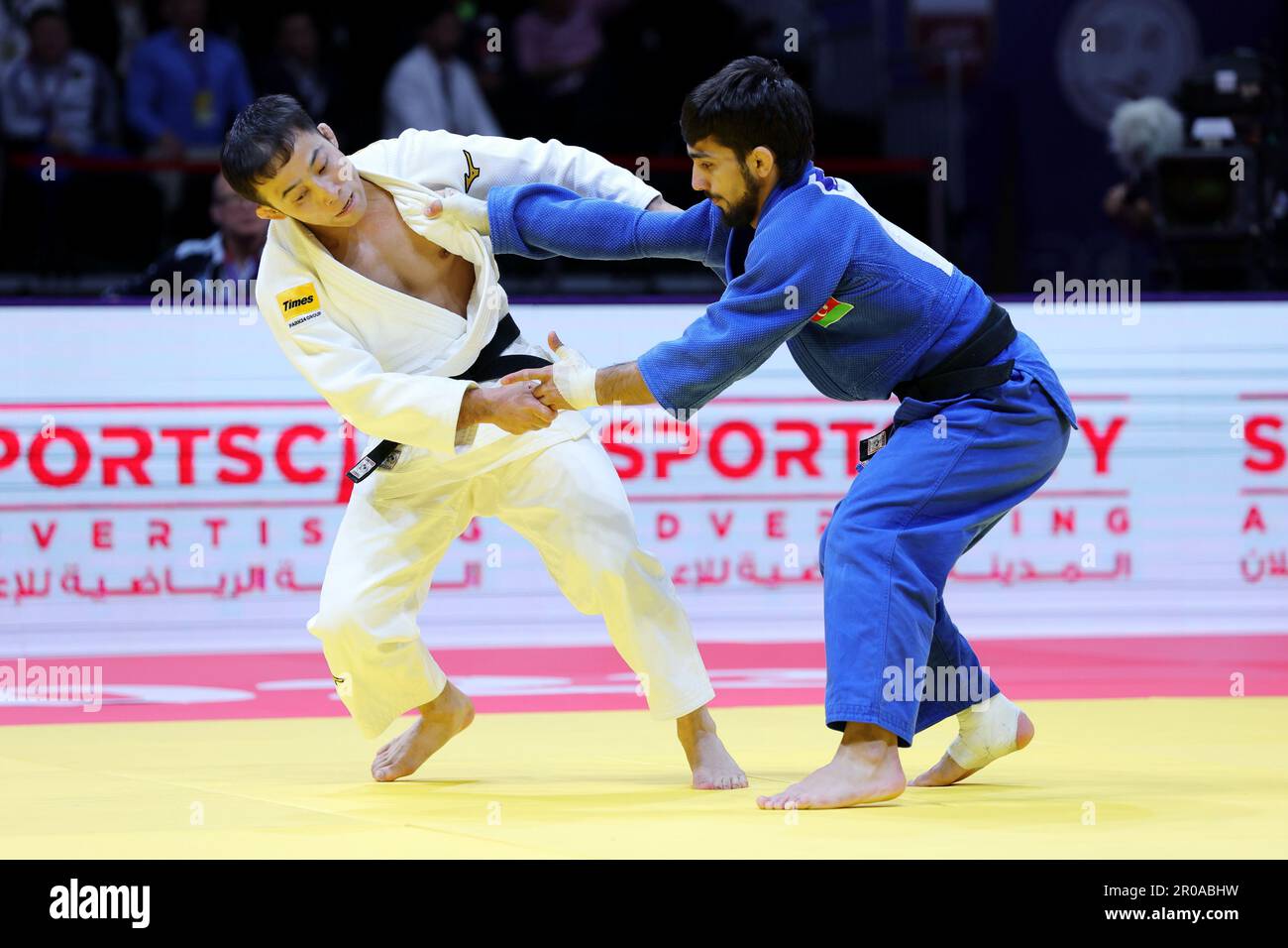 Ali Bin Hamad Al Attiyah Arena, Doha, Qatar. 7th May, 2023. (L-R) Naohisa Takato (JPN), Turan ...