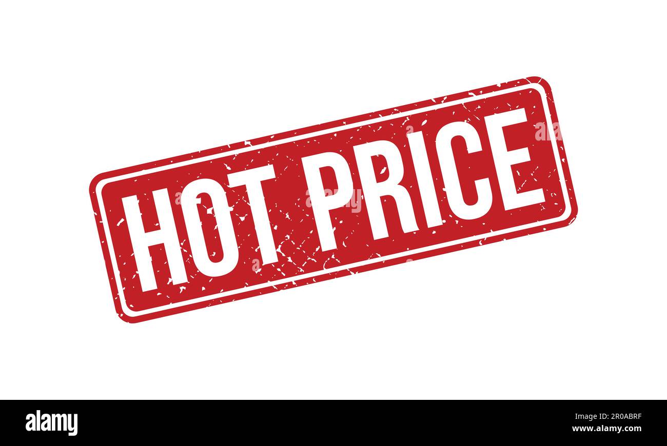 Hot Price Rubber Stamp. Red Hot Price Rubber Grunge Stamp Seal Vector ...