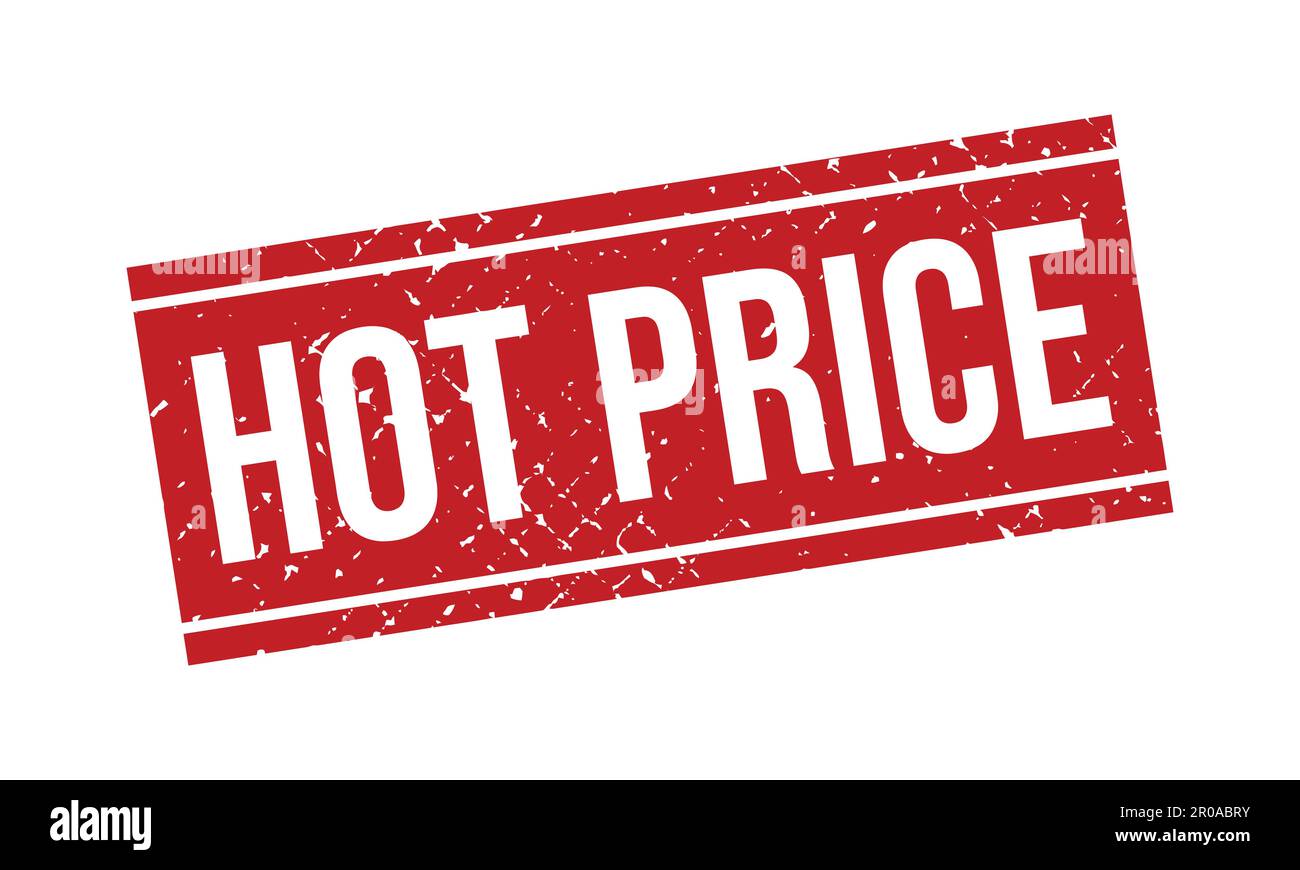 Hot Price Rubber Stamp. Red Hot Price Rubber Grunge Stamp Seal Vector ...