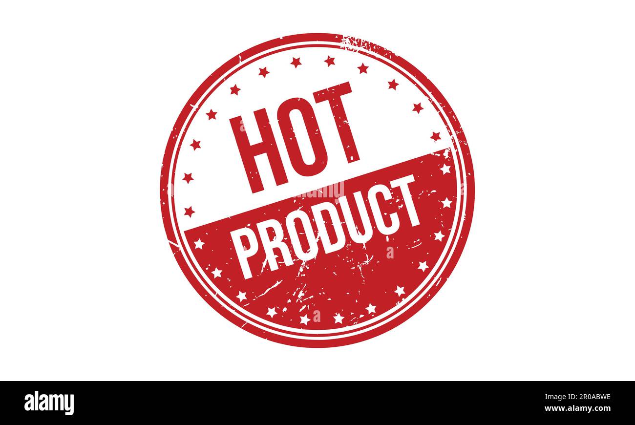 Hot Product Rubber Stamp. Red Hot Product Rubber Grunge Stamp Seal ...
