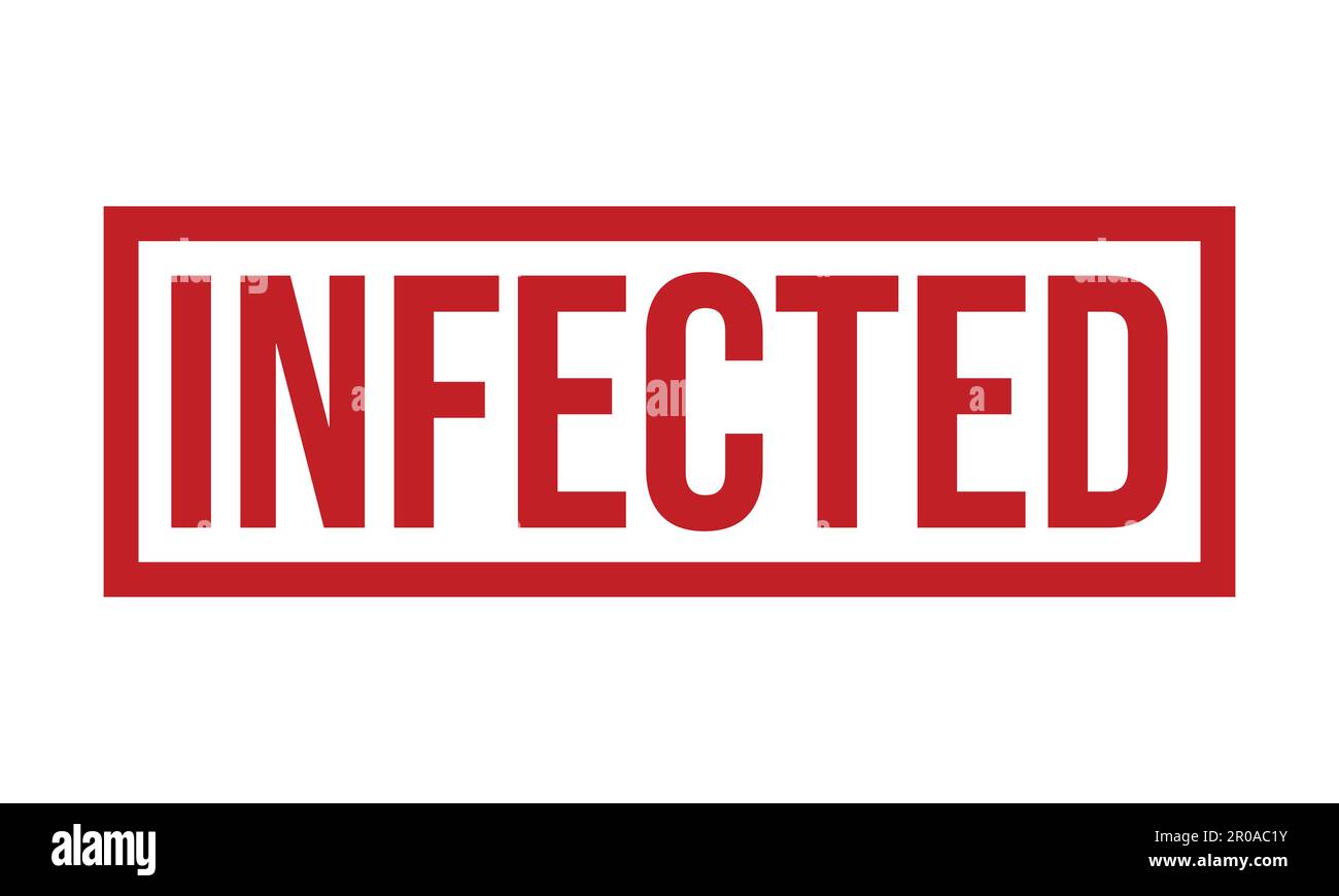 Infected Rubber Stamp. Infected Grunge Stamp Seal Vector Illustration ...