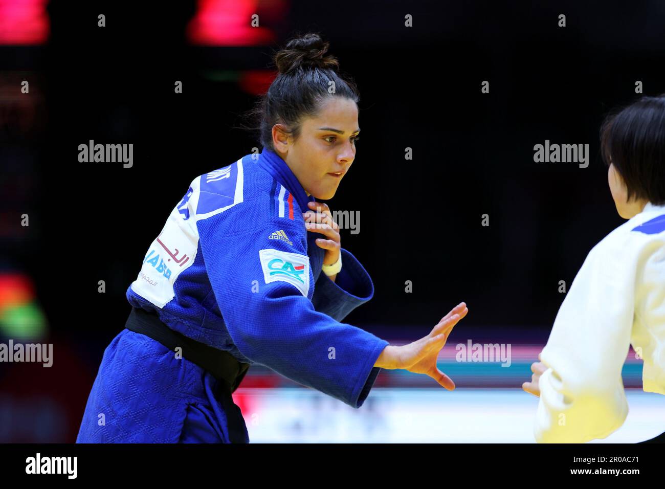 Ali Bin Hamad Al Attiyah Arena, Doha, Qatar. 7th May, 2023. (L-R) Blandine Pont (FRA), Wakana ...