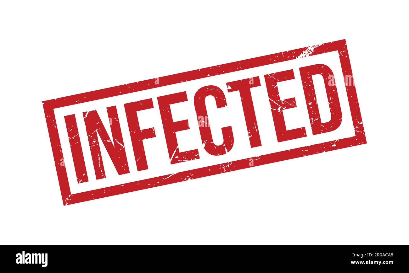 Infected Rubber Stamp. Infected Grunge Stamp Seal Vector Illustration ...