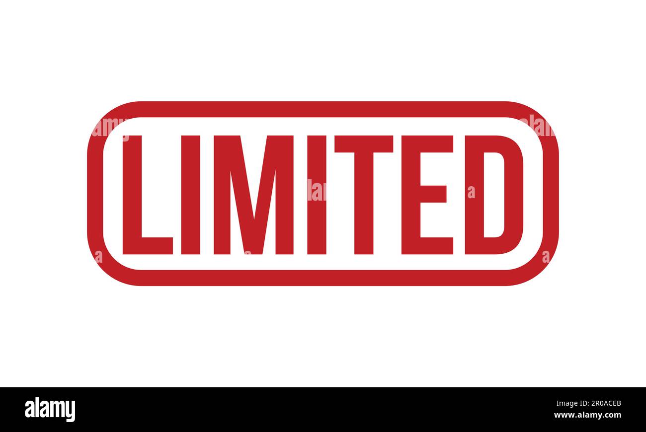 Limited Rubber Stamp. Red Limited Rubber Grunge Stamp Seal Vector ...