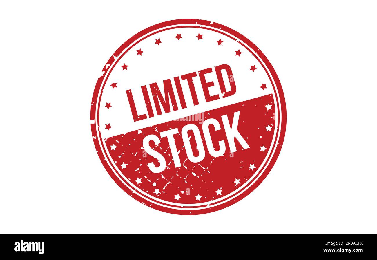 Limited Stock Rubber Stamp. Red Limited Stock Rubber Grunge Stamp Seal ...
