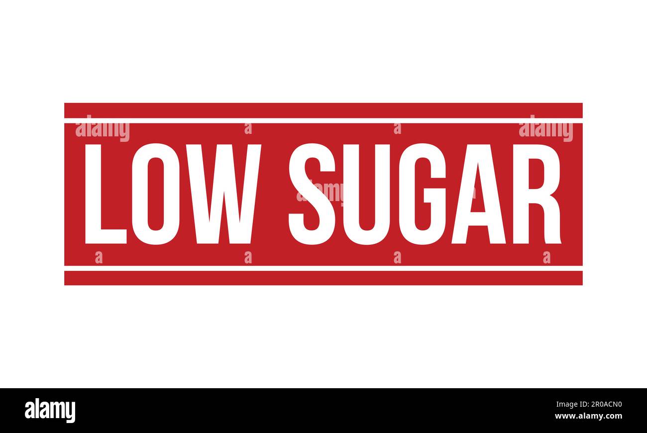 Low Sugar Rubber Grunge Stamp Seal Vector Illustration Stock Vector ...
