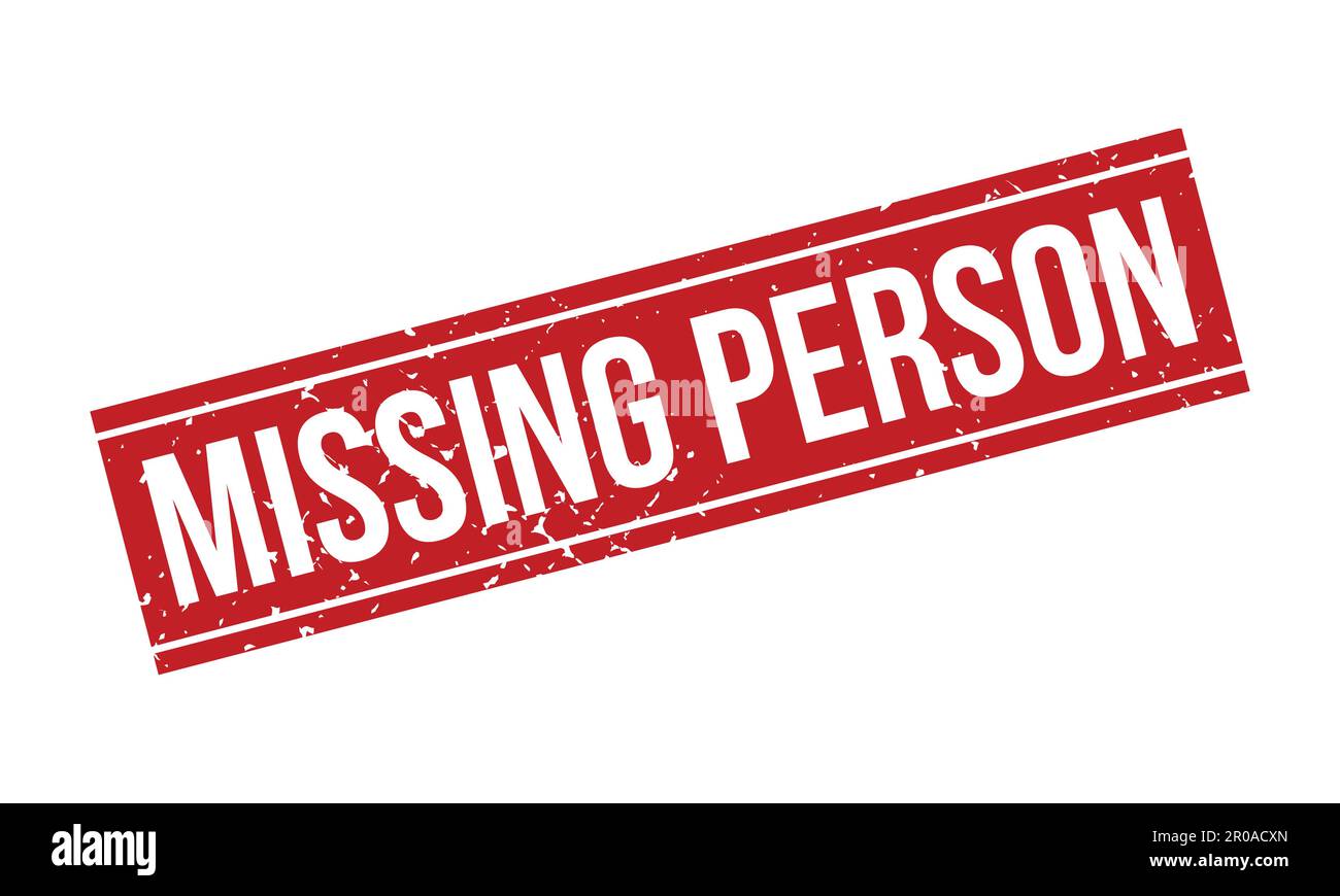 Missing Person Rubber Stamp. Red Missing Person Rubber Grunge Stamp ...