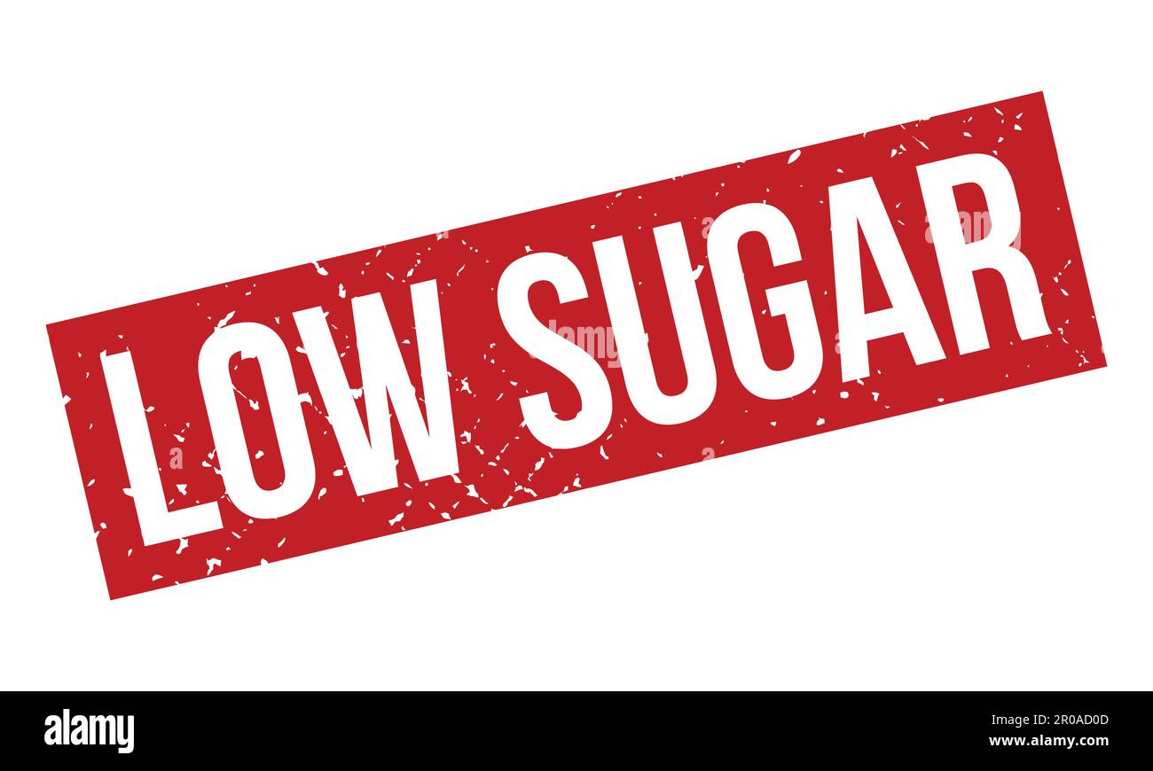 Low Sugar Rubber Grunge Stamp Seal Vector Illustration Stock Vector ...