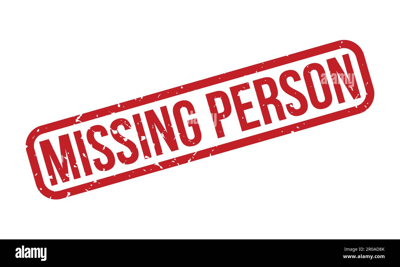 Missing Person Rubber Stamp. Red Missing Person Rubber Grunge Stamp ...