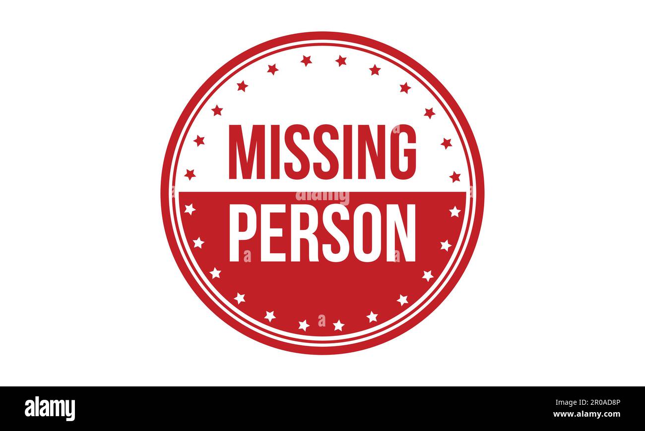 Missing Person Rubber Stamp. Red Missing Person Rubber Grunge Stamp ...