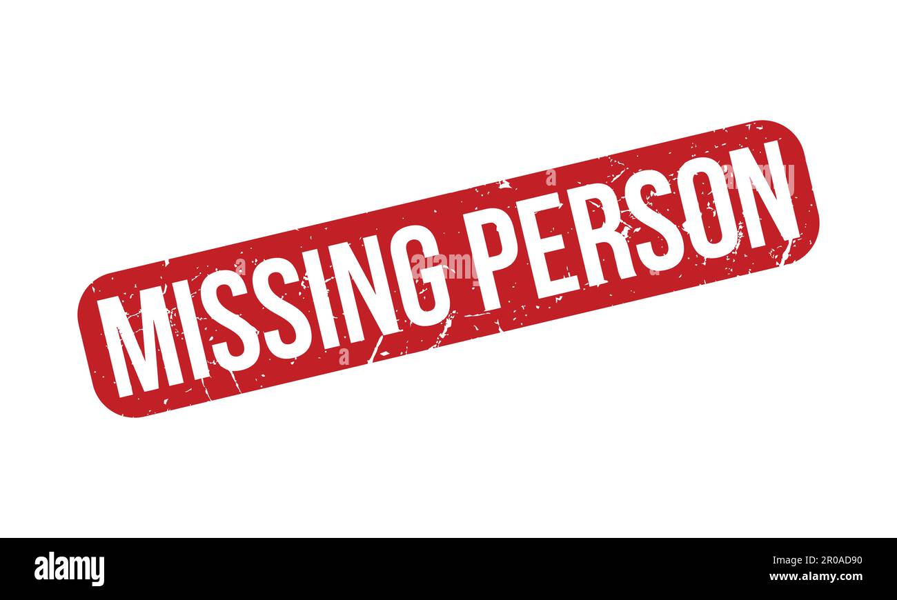 Missing Person Rubber Stamp. Red Missing Person Rubber Grunge Stamp ...