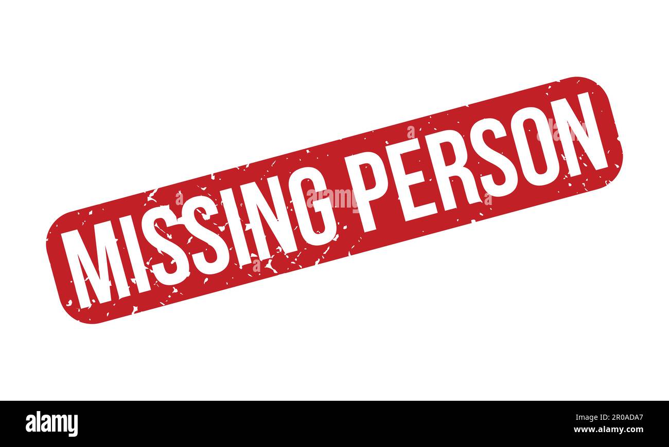 Missing Person Rubber Stamp. Red Missing Person Rubber Grunge Stamp ...