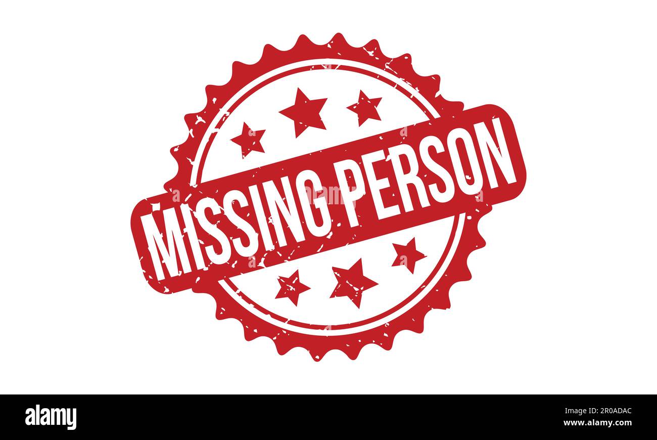 Missing Person Rubber Stamp. Red Missing Person Rubber Grunge Stamp ...