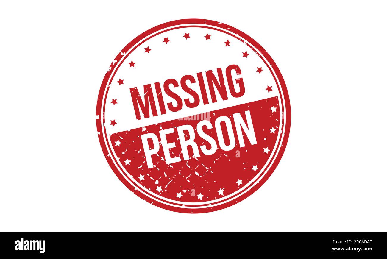 Missing Person Rubber Stamp. Red Missing Person Rubber Grunge Stamp ...