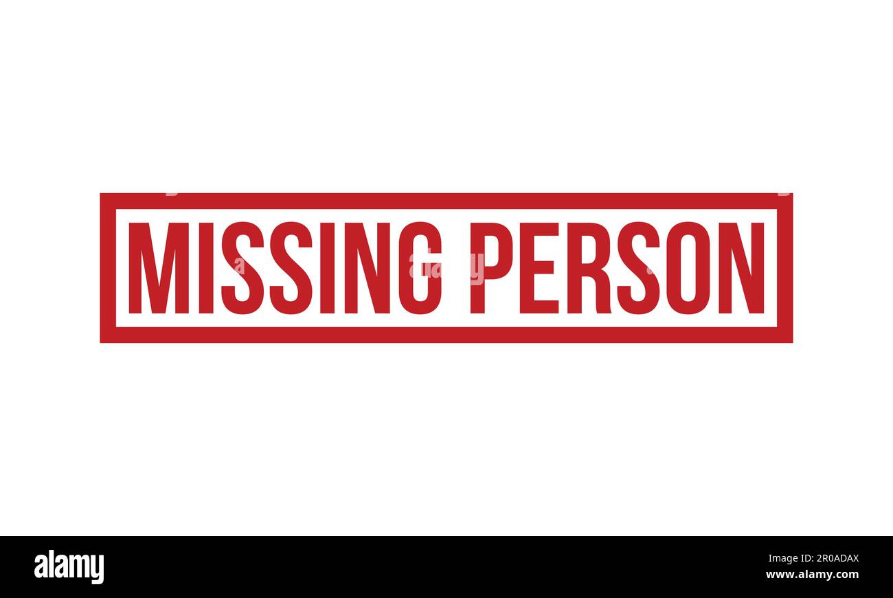 Missing Person Rubber Stamp. Red Missing Person Rubber Grunge Stamp ...
