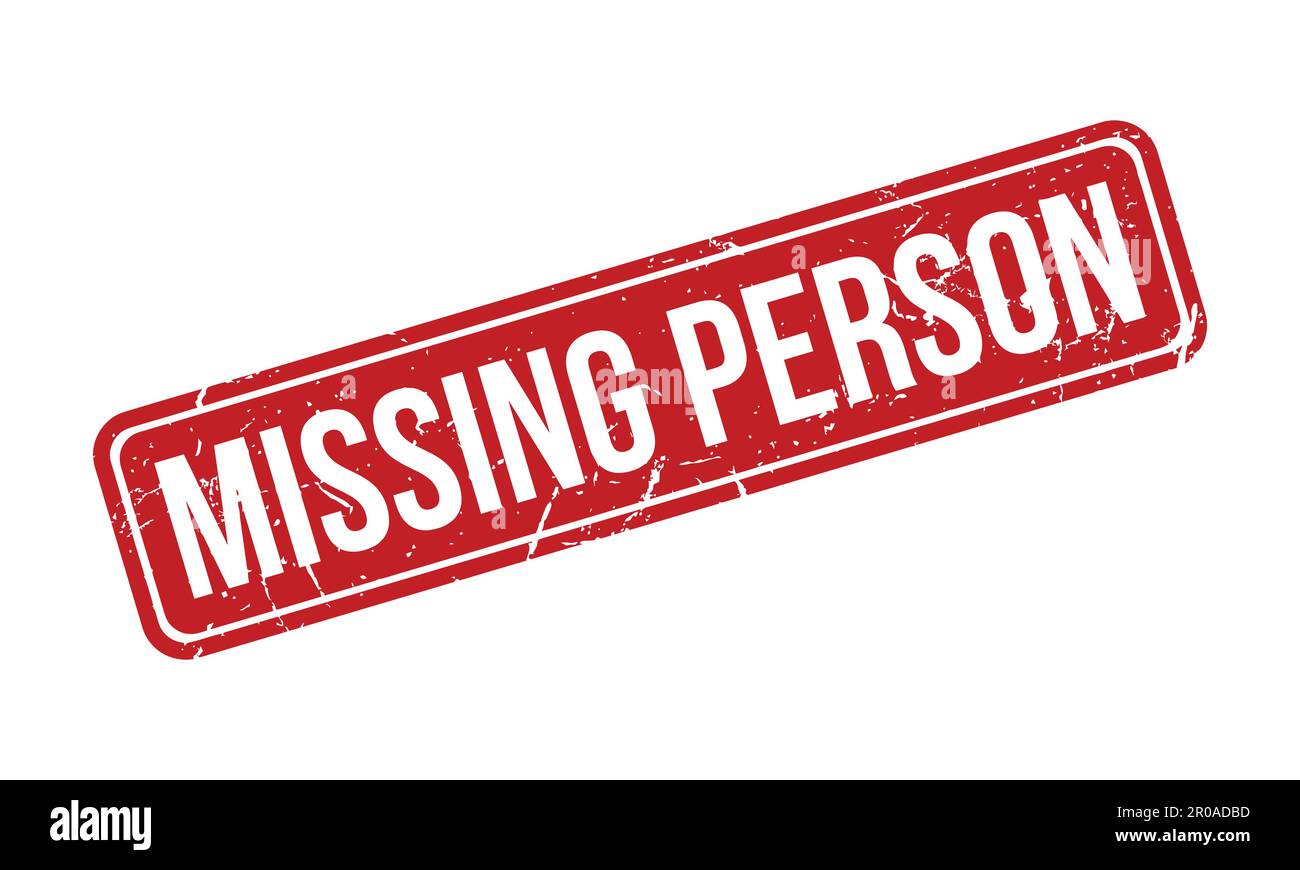 Missing Person Rubber Stamp. Red Missing Person Rubber Grunge Stamp ...