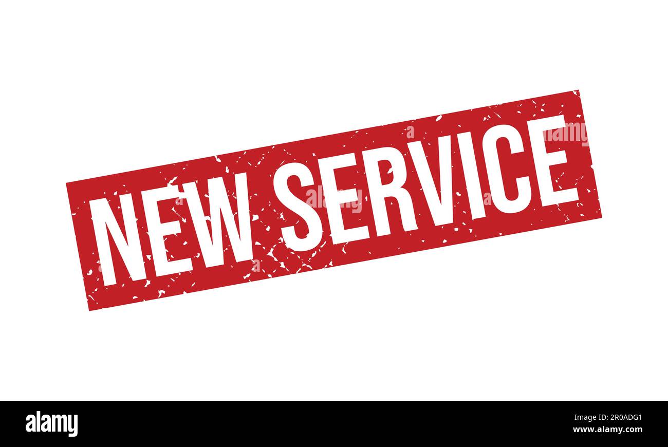 New Service Rubber Stamp. New Service Grunge Stamp Seal Vector ...