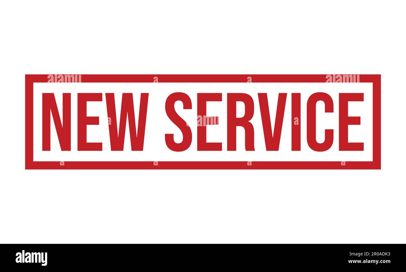 New Service Rubber Stamp. New Service Grunge Stamp Seal Vector ...