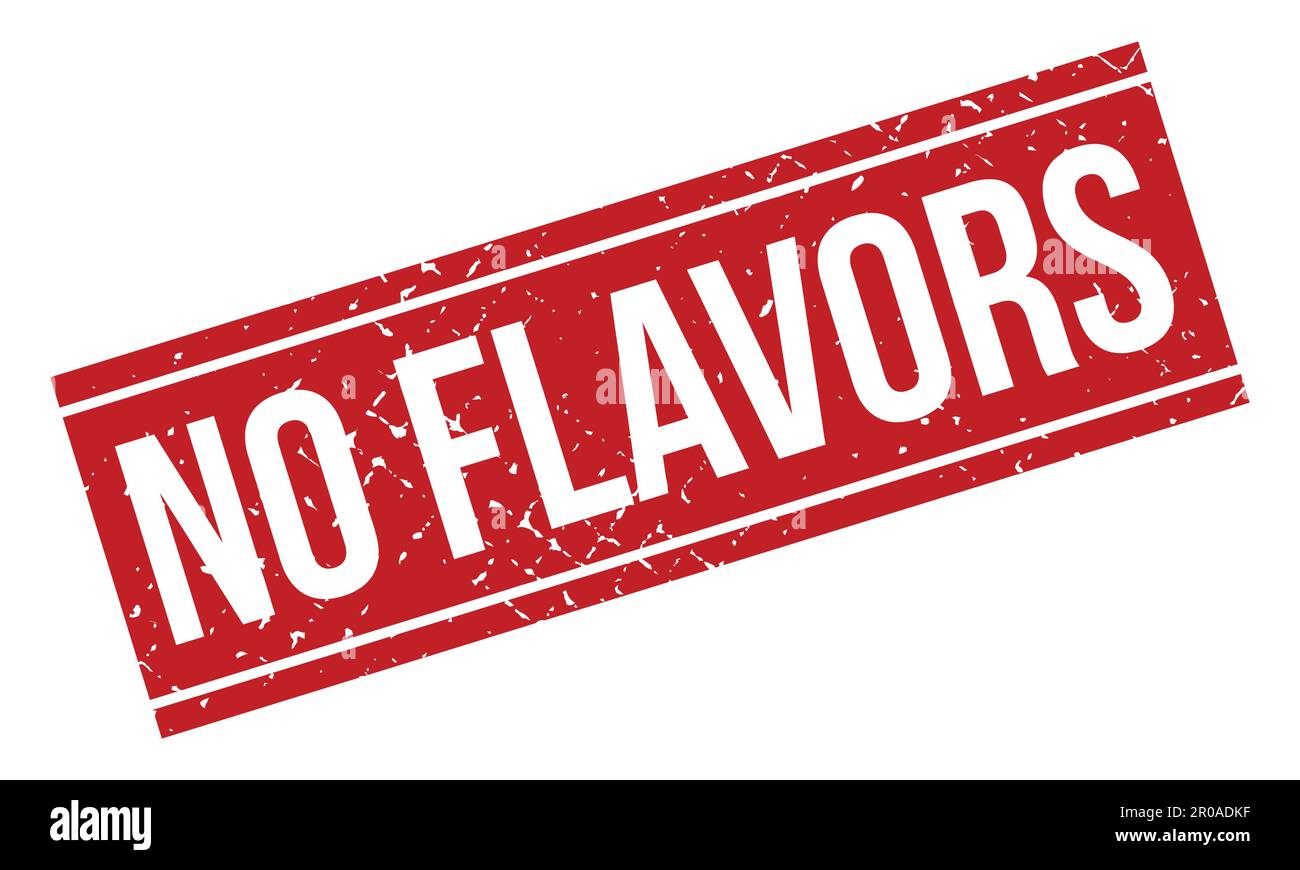 No flavors rubber stamp hi-res stock photography and images - Alamy