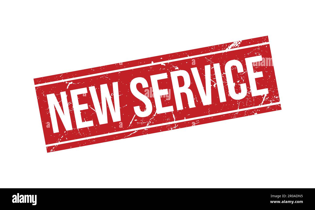 New Service Rubber Stamp. New Service Grunge Stamp Seal Vector ...